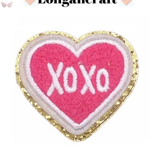 Heart Chenille Patch, Rainbow Heart Patches, Love Patch, Iron on Patches - Etsy