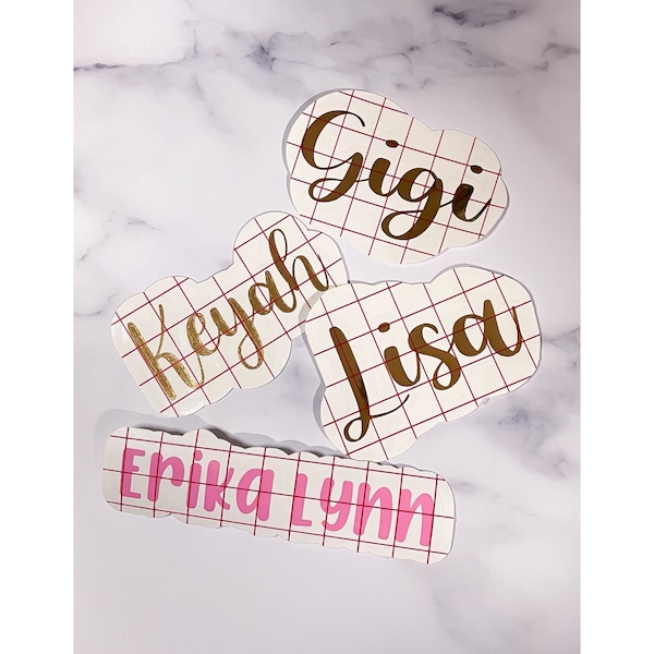 Custom Name Decal - Etsy