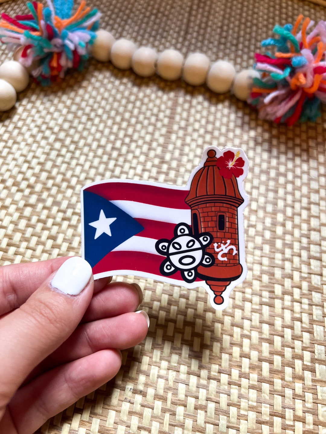 Puerto Rico Sticker Waterproof Sticker Puerto Rican Flag - Etsy.de