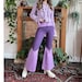 Vintage 60s/70s Purple Panelled Flares Bells - Etsy