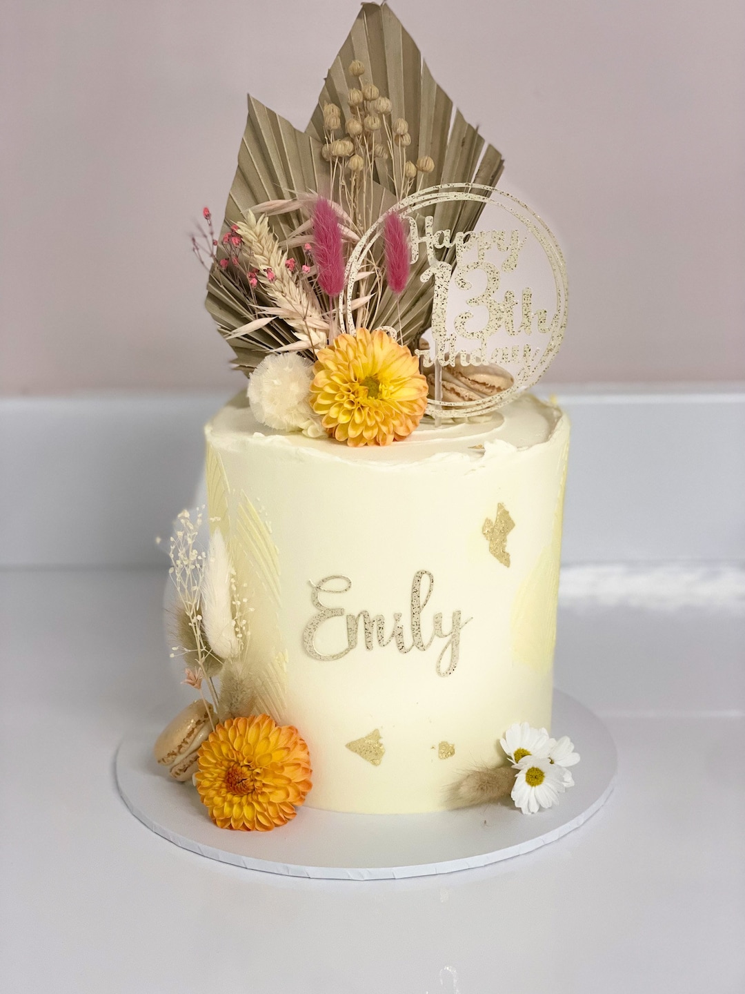 Personalised Name & Number Cake Topper Charm - Etsy