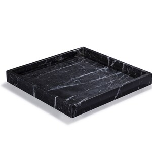Marble Square Tray (26x26cm), Multi-purpose Marble Tray (10.2x10.2in ...