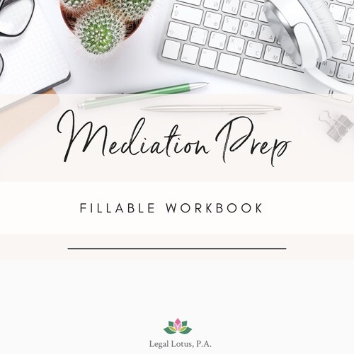 Custody Mediation Prep Fillable Workbook Guide-prepare for - Etsy