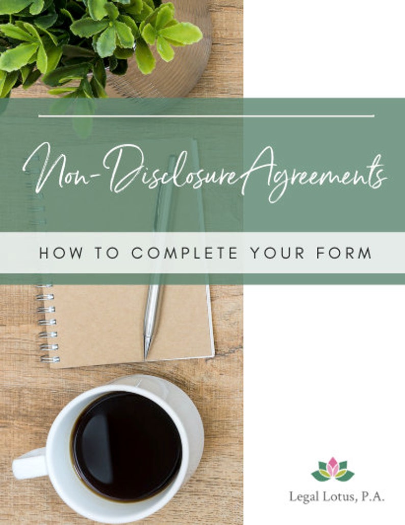 NDA Non Disclosure and Confidentiality Agreement Protect Your Company ...