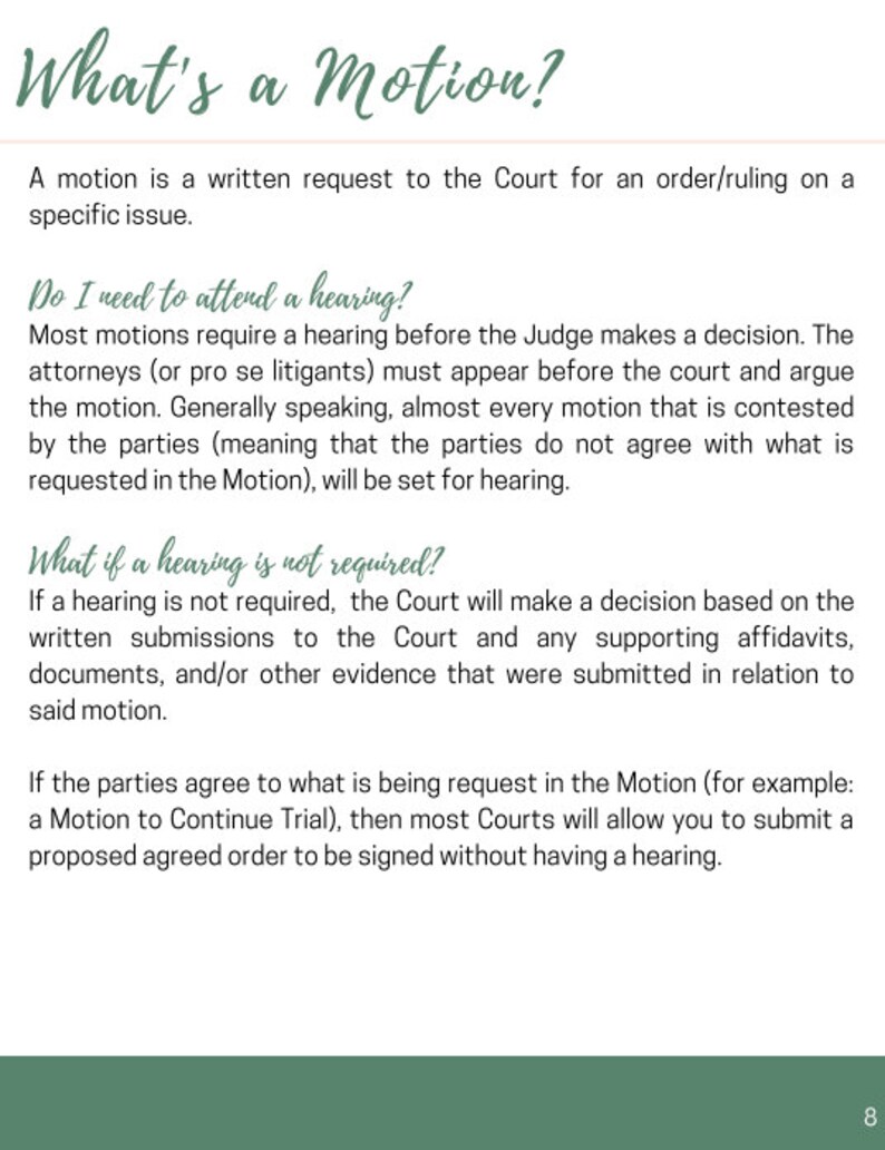 Motion for Extension of Time Legal Document Requesting the Court for ...