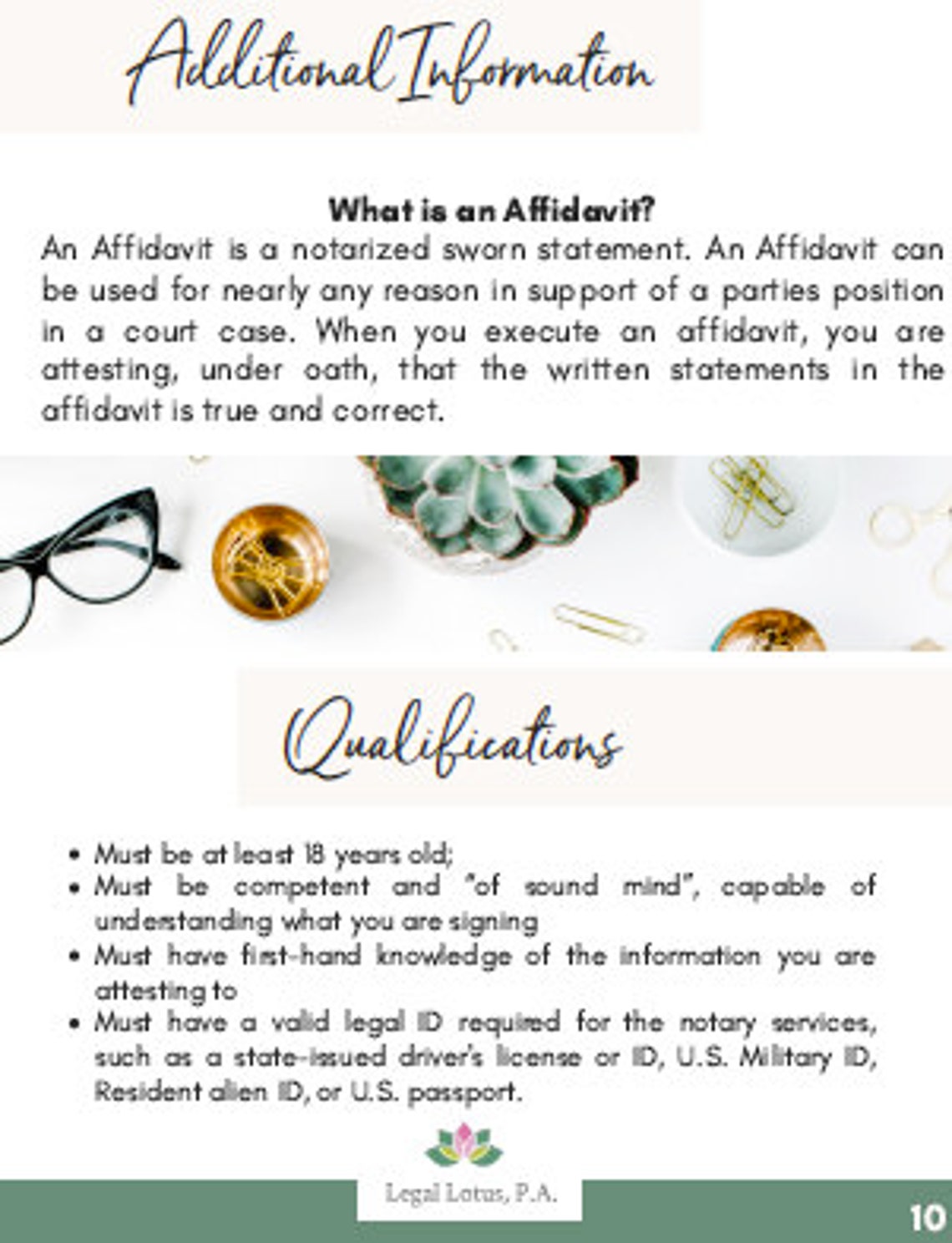 Affidavit Form Template: Sworn Statement (PDF) - Etsy