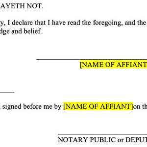 Affidavit in Support of Motion for Summary Judgment in FLORIDA Sworn Statement Under Oath to ...