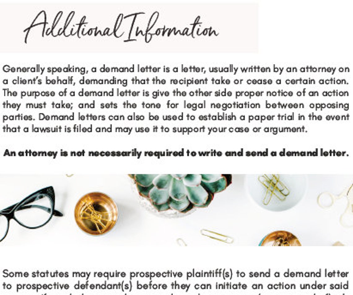 Demand Letter for Bad Check Letter Demand Letter Returned Check Payment ...