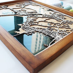 Cities of World Wooden Laser Cut Map | Home Art Decor, Wall Art Wood ...