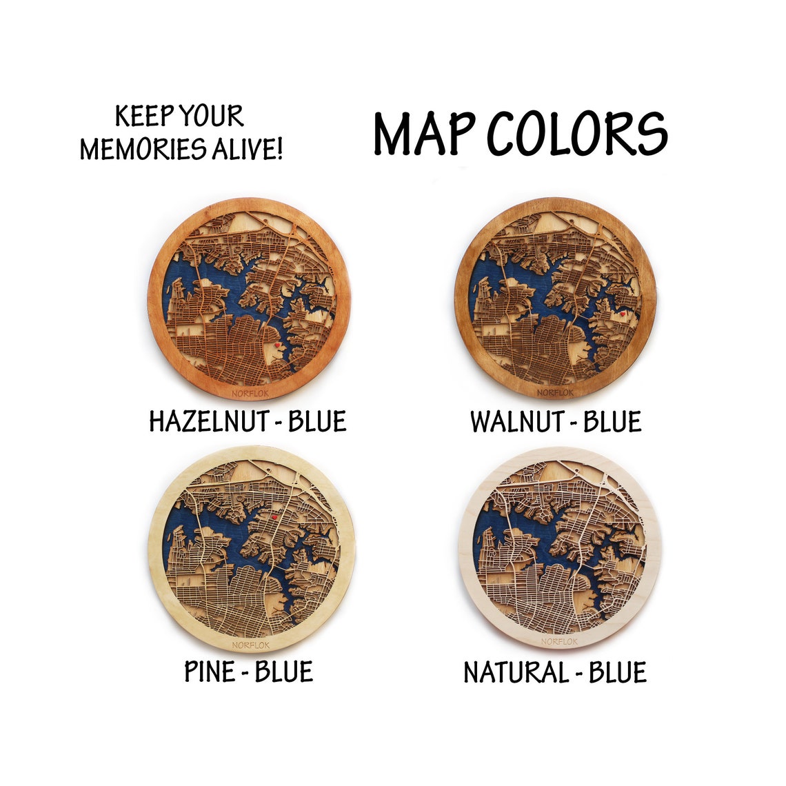 Custom Round Wooden City Map Wood and Epoxy Resin Map Art - Etsy