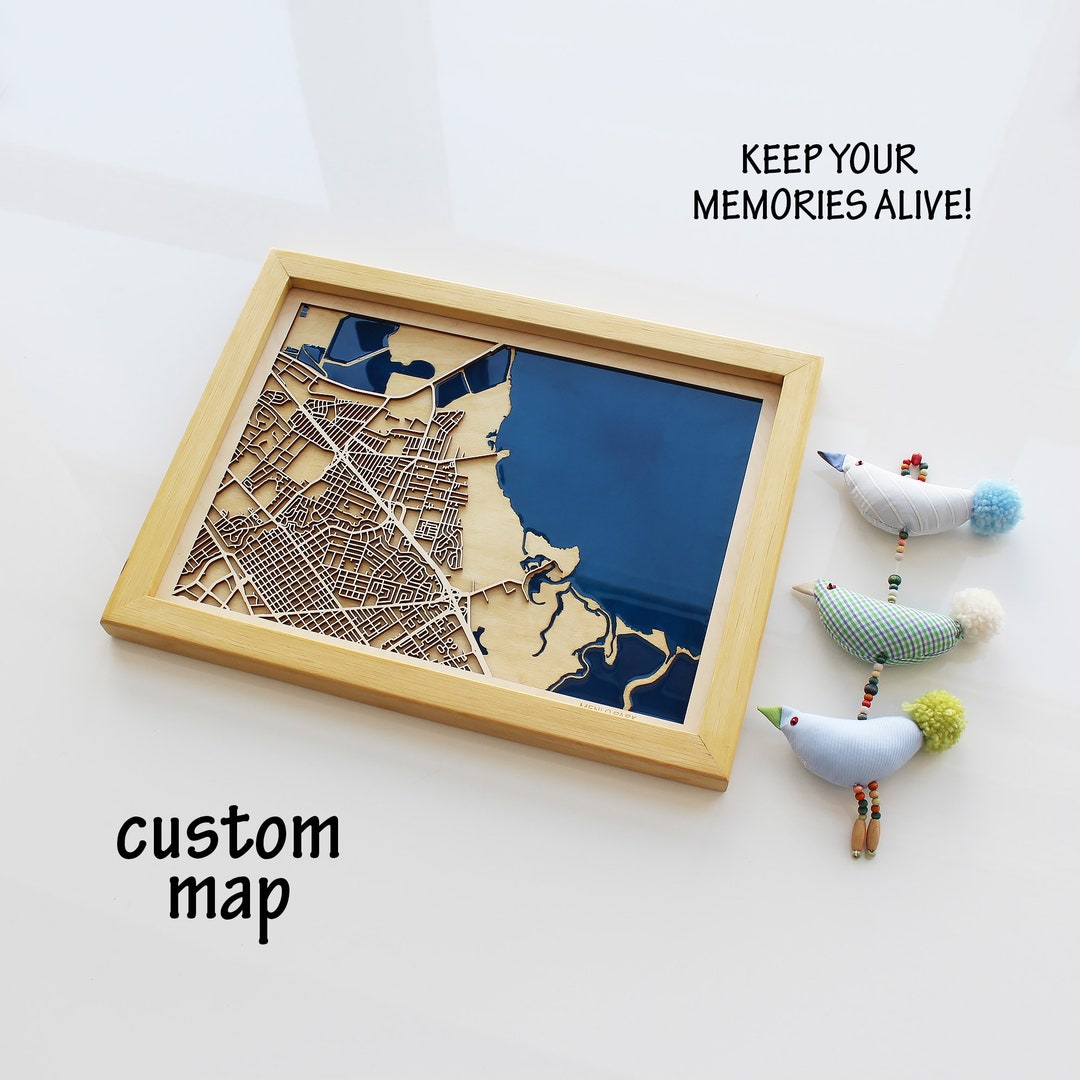 Any City in the World Wood Map | Wood and Epoxy Resin Map Art - Etsy