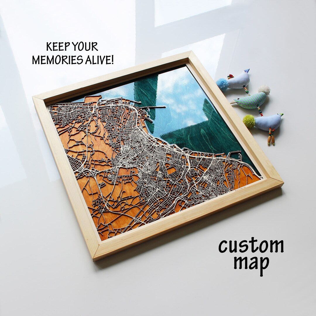 Custom Map | Homel Art, City Map Art, Wood Wall Art - Etsy