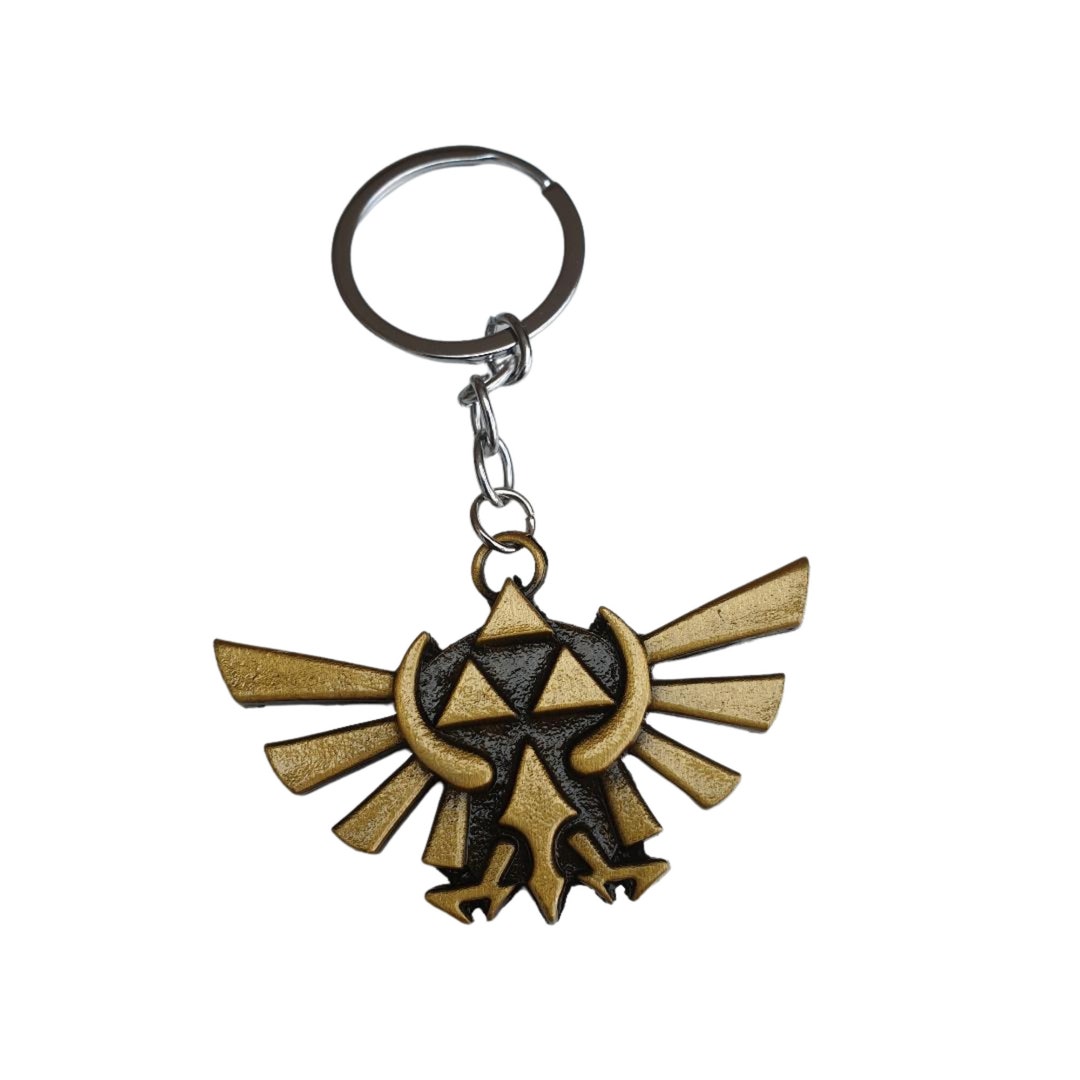 The Legend of Zelda Brass Winged Keyring - Etsy