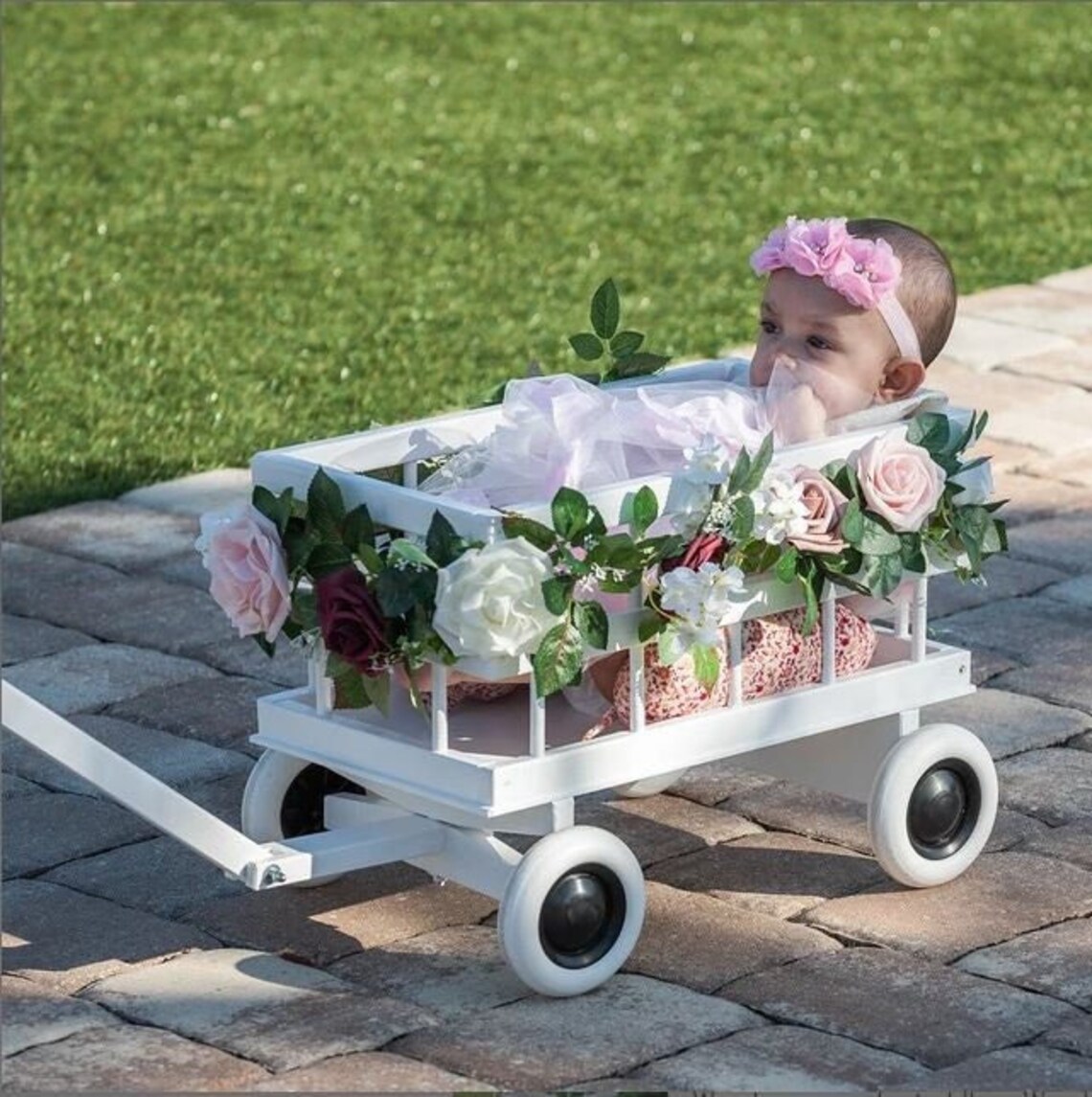 Personalized Wedding Wagon for Baby Flower Girl Wagon Wooden - Etsy
