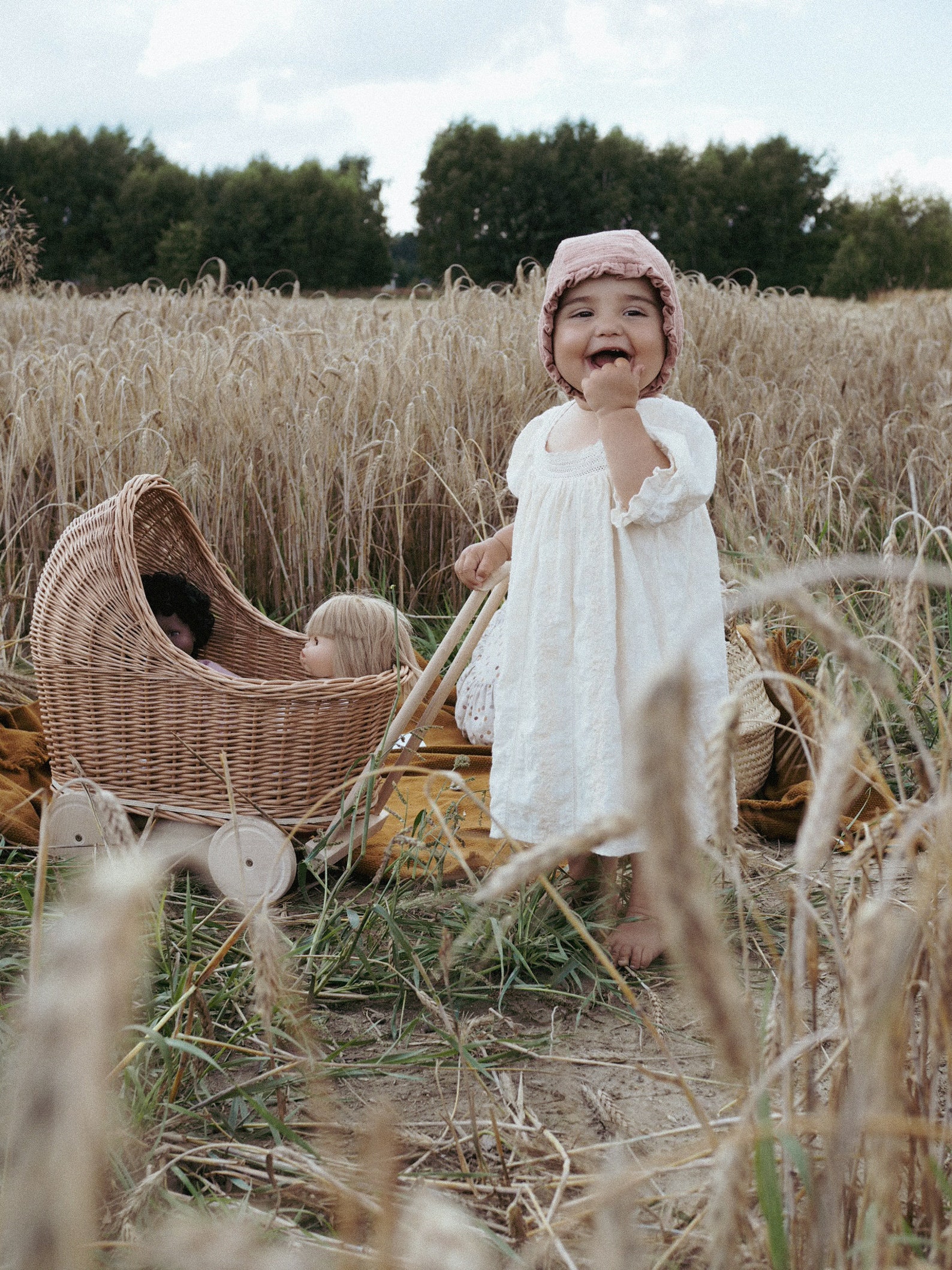 Personalized Baby Wicker Walker Doll Pram With Bedding - Etsy