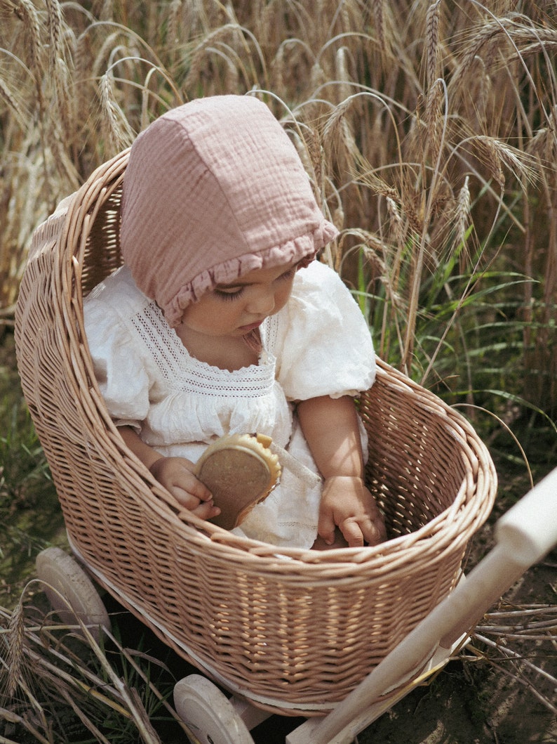 Personalized Baby Wicker Walker Doll Pram With Bedding - Etsy