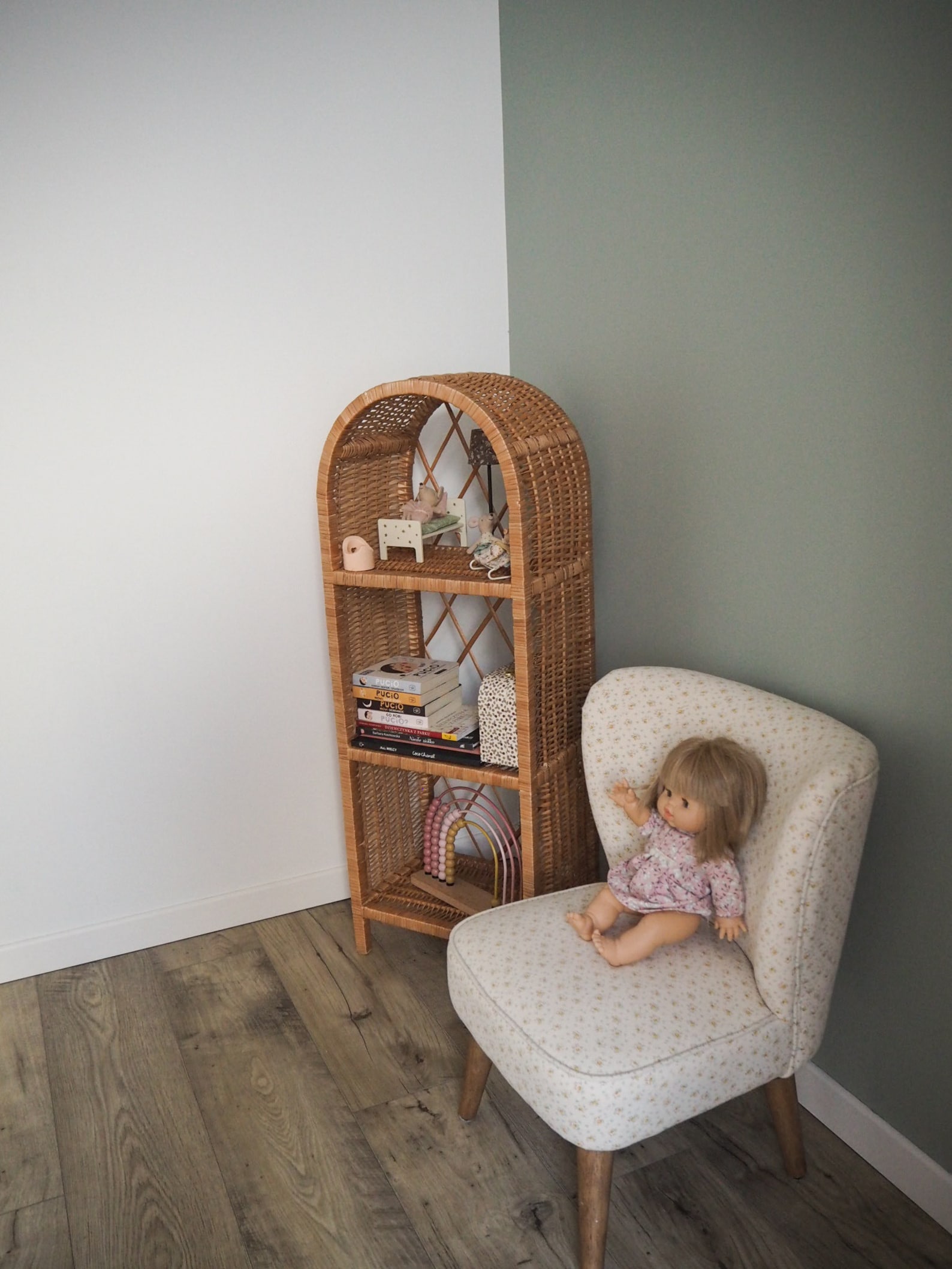 Wicker Bookshelf, Wicker Shelf, Rattan Shelf, Window Plant Shelf ...