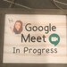 Google Meet in Progress Wall Sign - Etsy