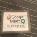 Google Meet in Progress Wall Sign - Etsy