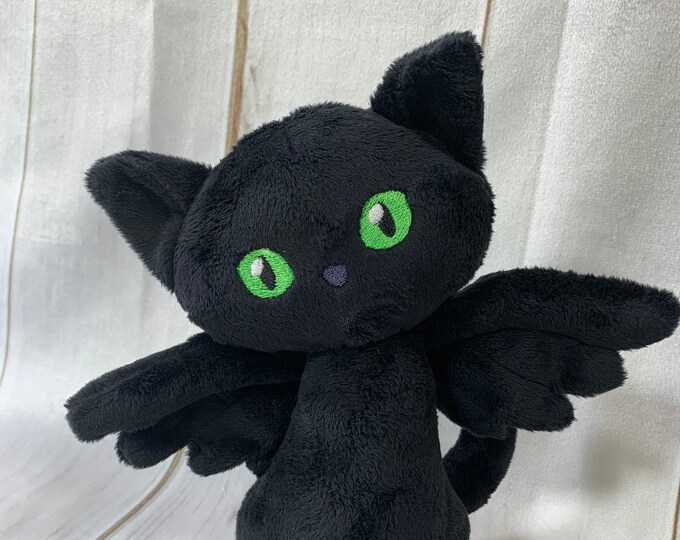Plush Thom Ford/ Black Cat With Wings - Etsy