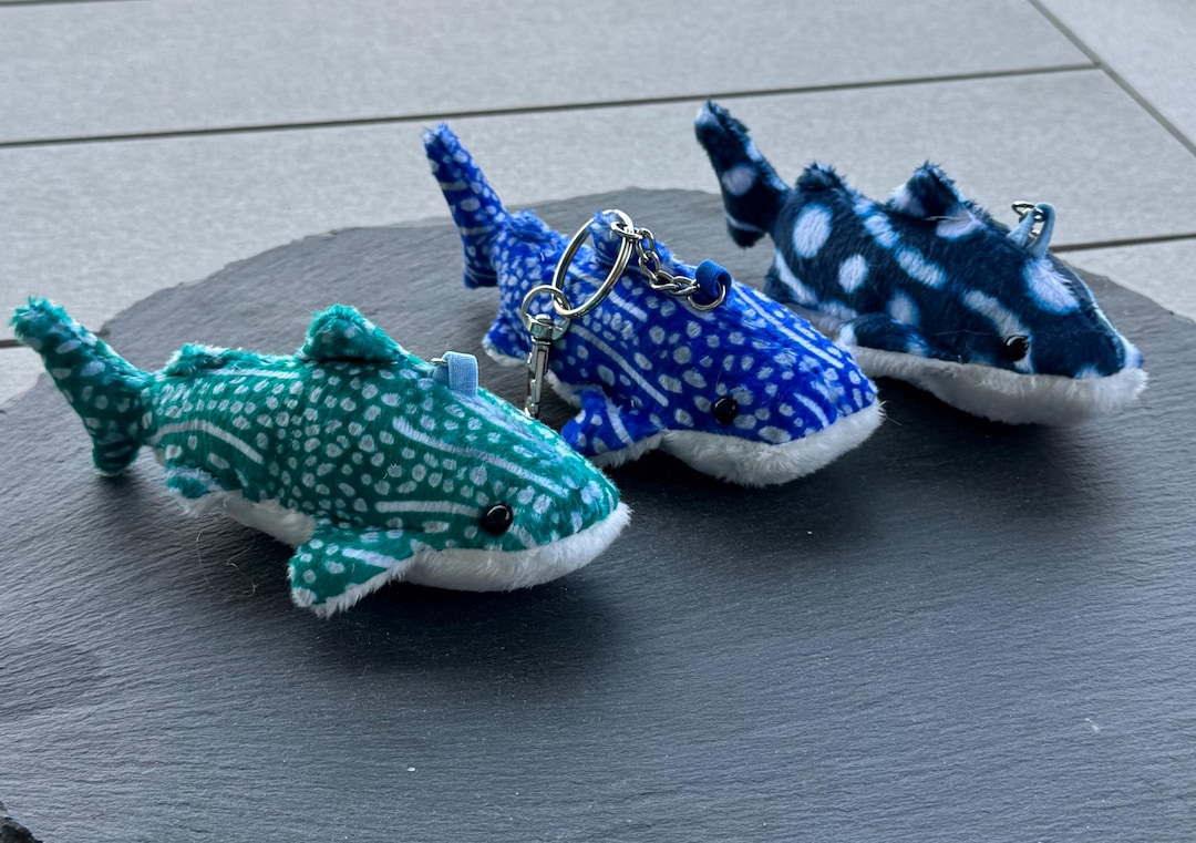 Whale Shark Plush Keychain/bag Tag - Etsy