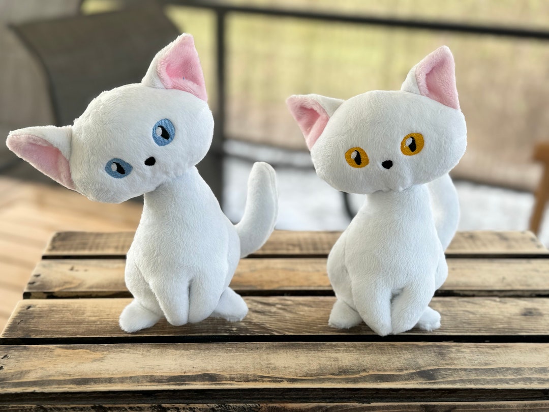 White Kitty Cat Plush - Etsy