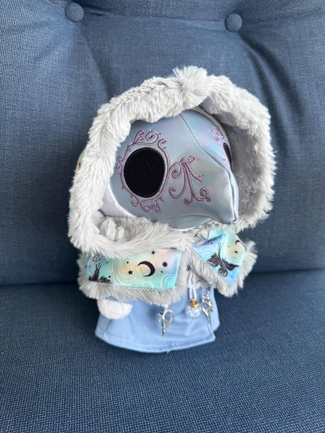 Pastel Blue Plush Plague Doctor - Etsy