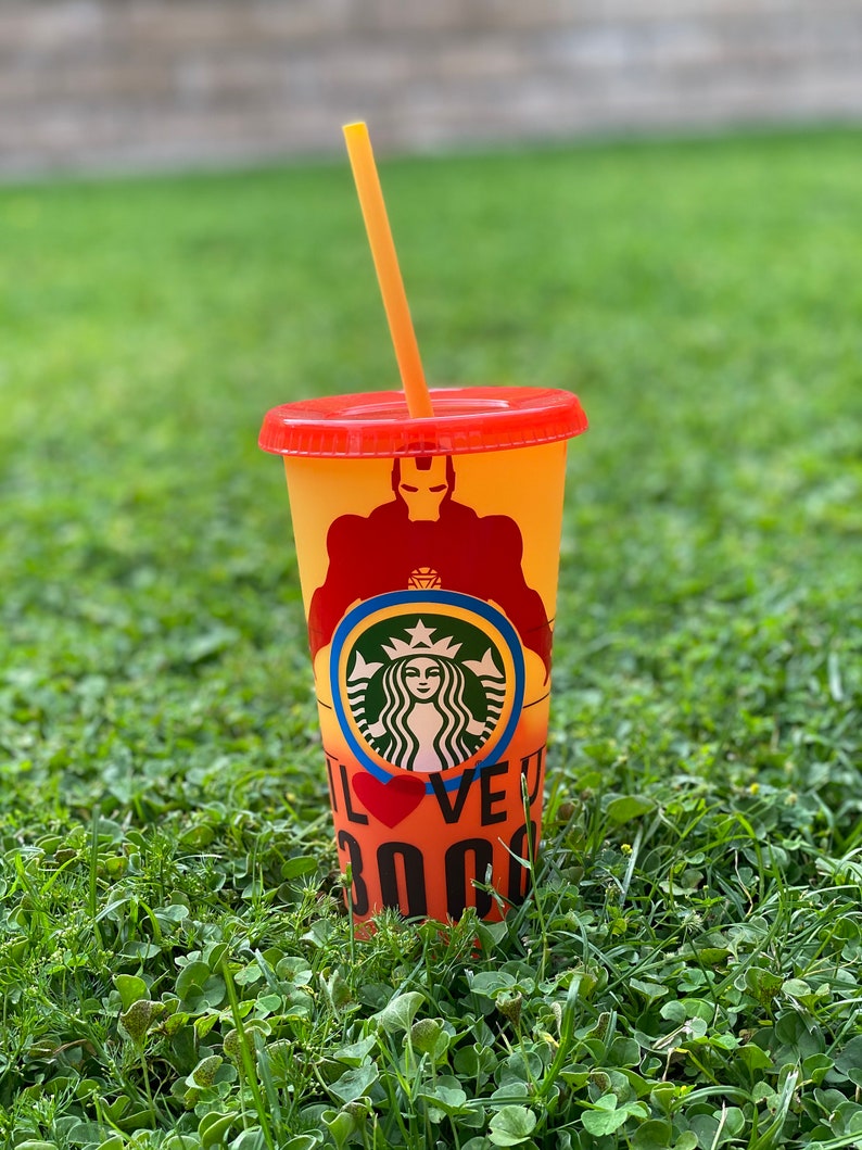 Superhero Starbucks Cup - Etsy