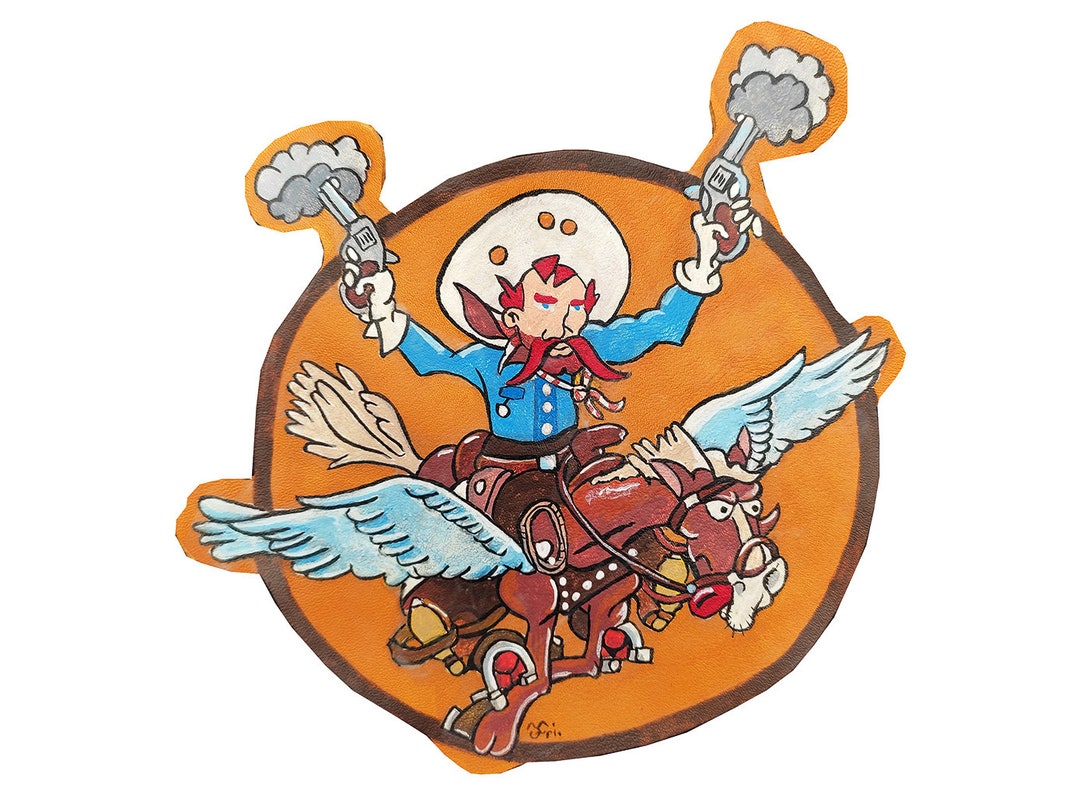 Hand-painted US Air Force Patch Made of Leather for the Flight Jacket, Bomber Jacket, Army ...