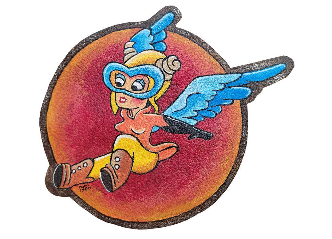 Hand-painted Patch of the wasp Mascot fifinella Elaborately Brush ...