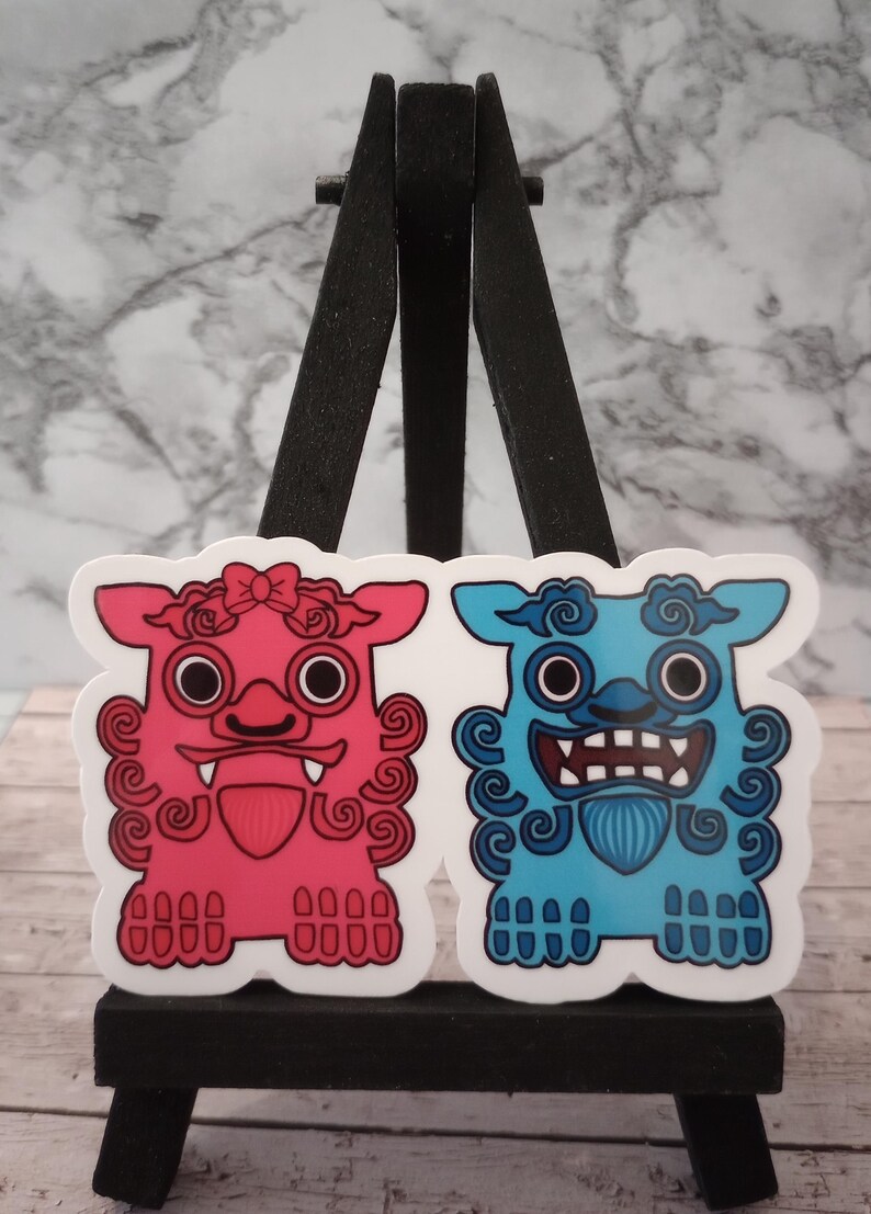 Okinawa | Shisa | Kawaii | Sticker - Etsy