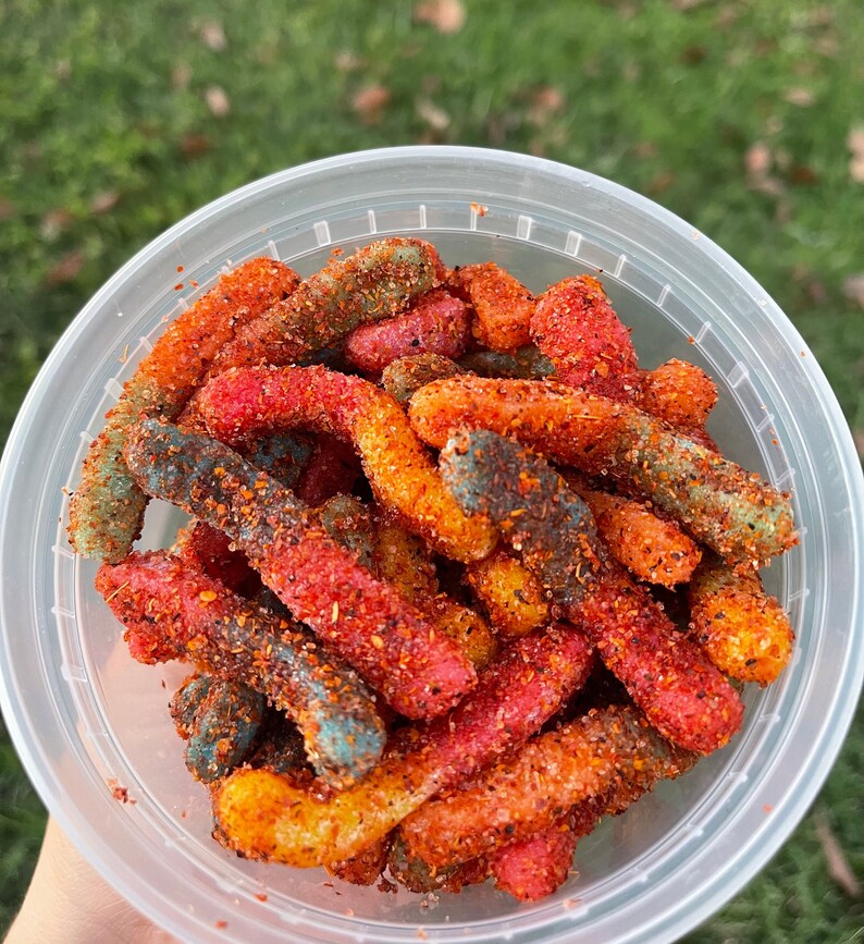 Spicy Gummy Worms - Etsy