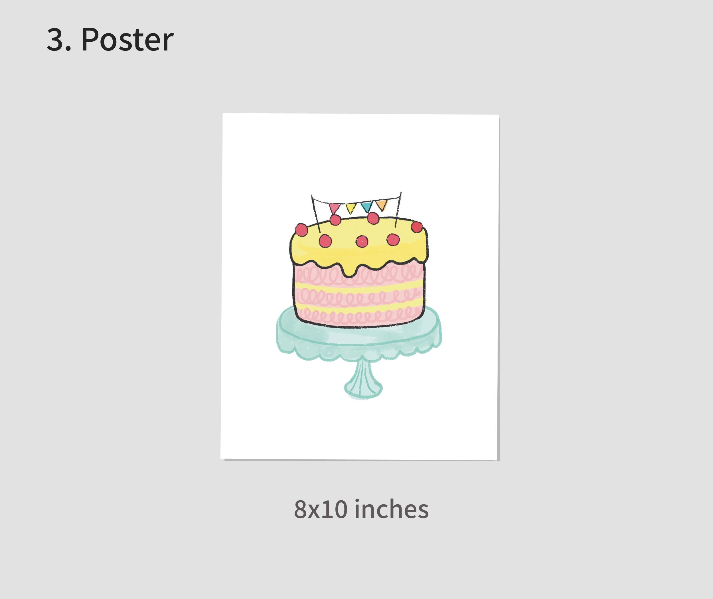 birthday-cake-digital-printable-cardletter-paper-poster-etsy