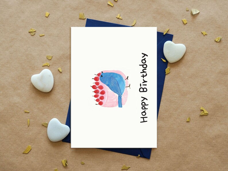 Happy Birthday Card, Printable Greeting Card, Digital Download, 5x7 and ...