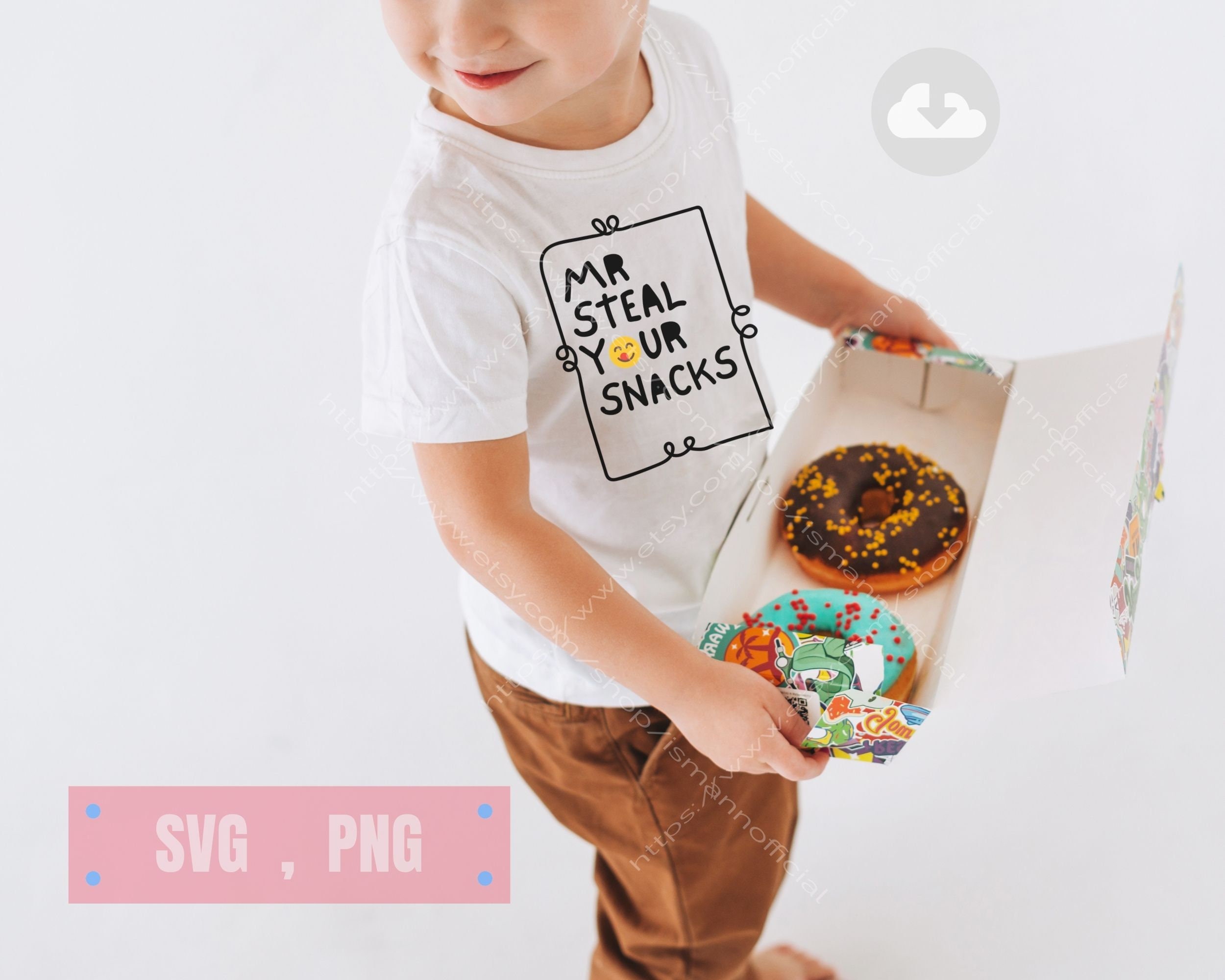 Mr Steal Your Snacks SVG PNG, Funny Boy, Toddler Svg, Boy Svg, Mister ...
