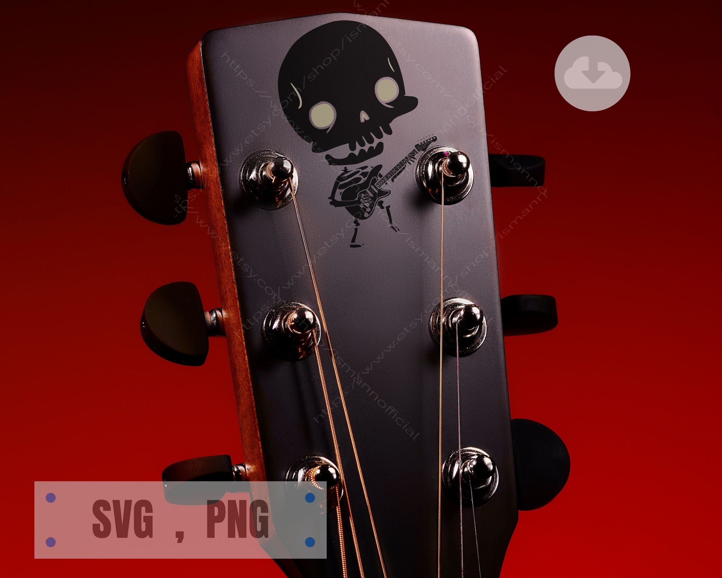 Skeleton Playing Guitar SVG PNG Music Lover Funny Svg - Etsy