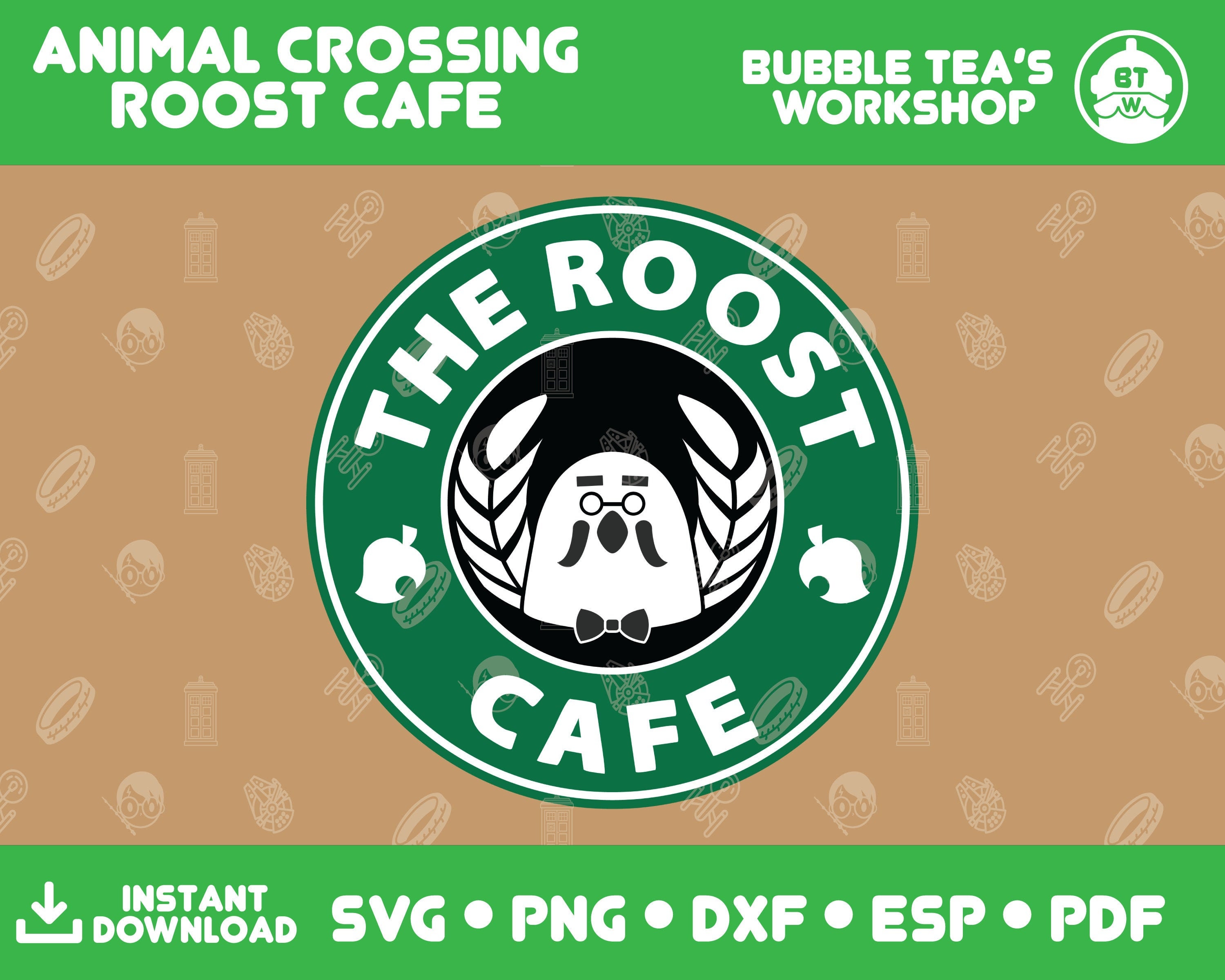 Roost Coffee Cafe SVG Cut File - Etsy