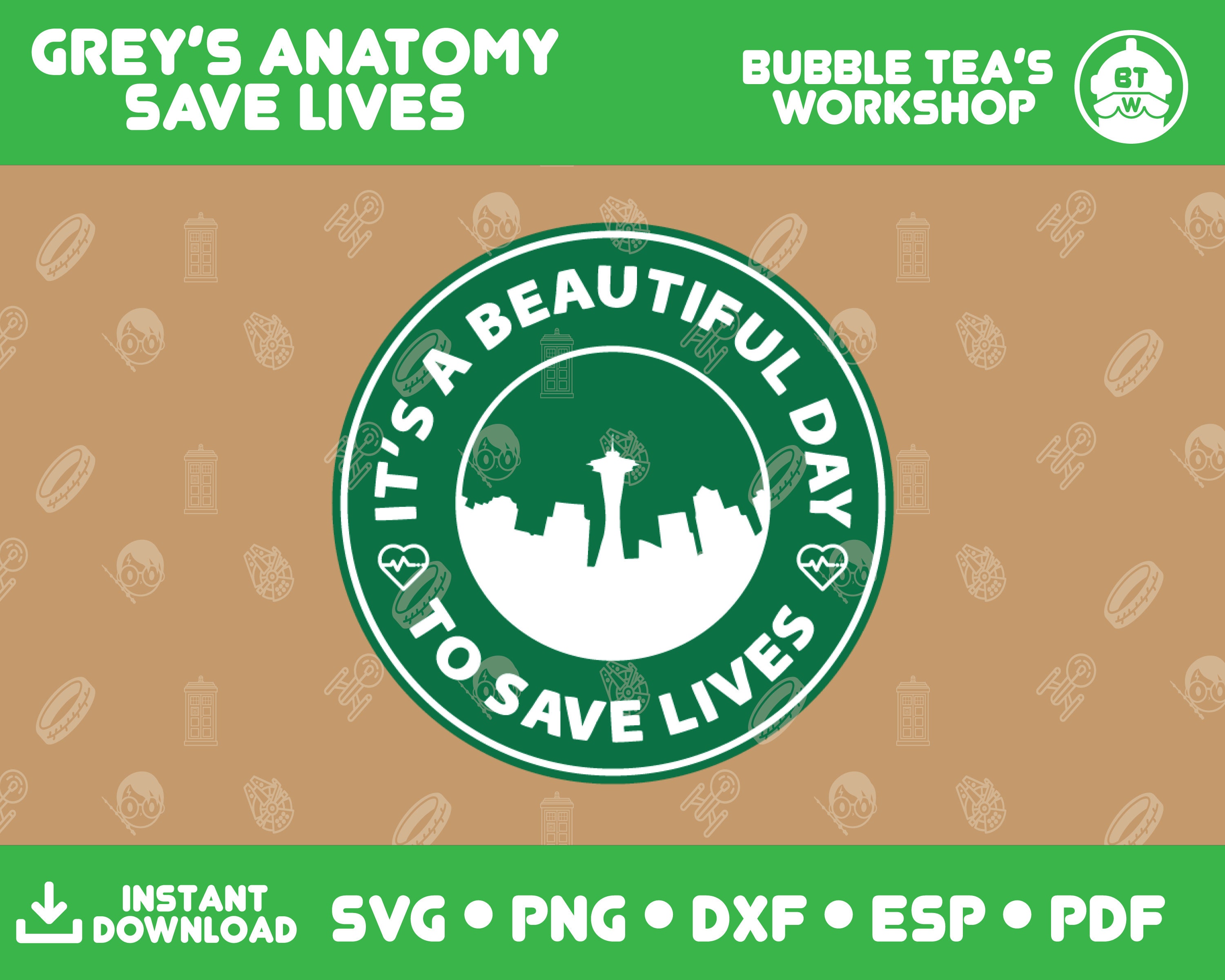 Grey's Anatomy SVG Bundle - Etsy