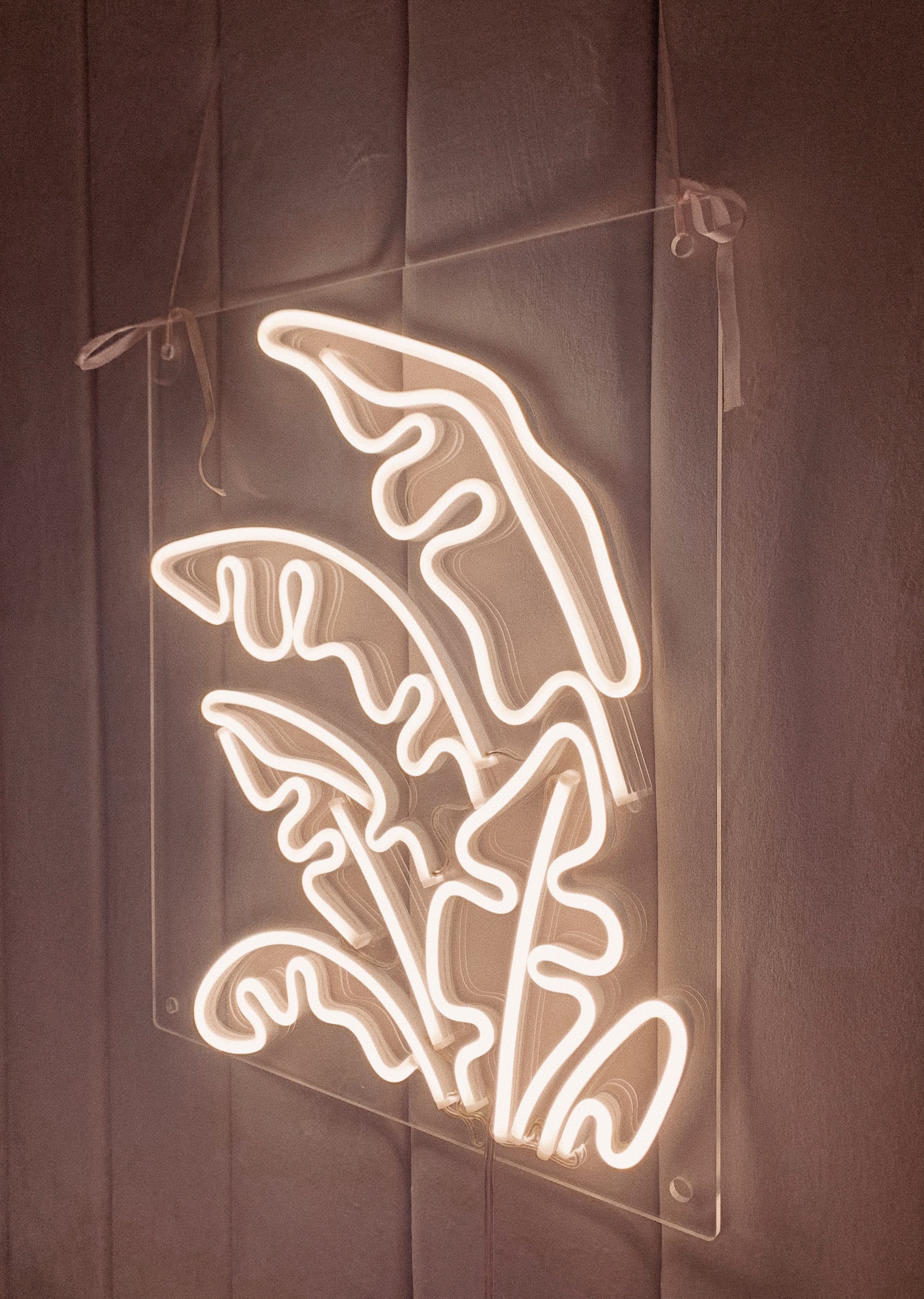 Neon Sign Tropical Leaves - Etsy UK