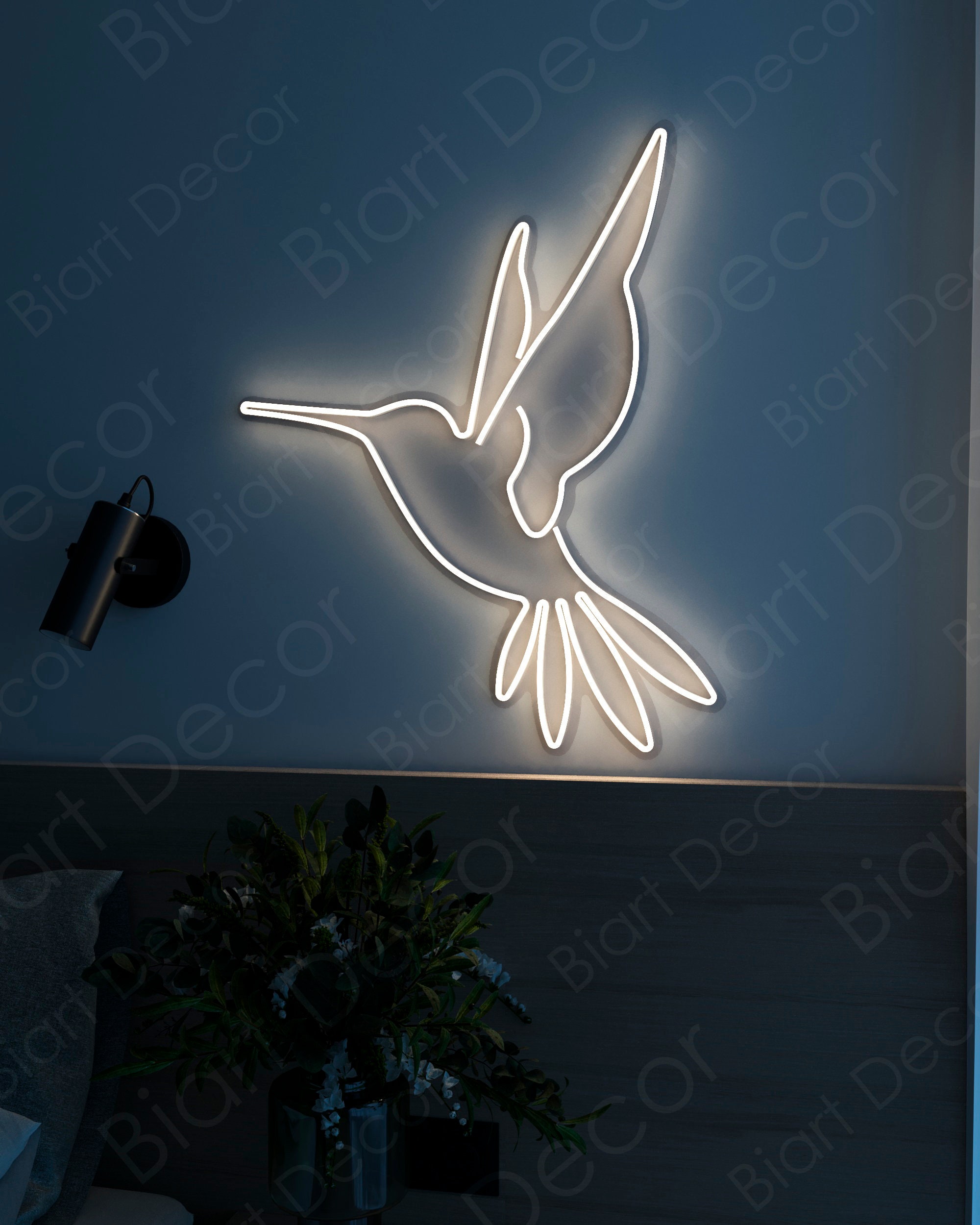 Neon Sign Hummingbird, Led Neon Sign Colibri, Custom Neon Sign - Etsy