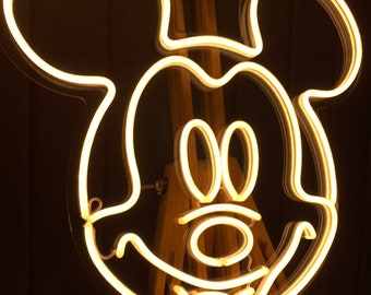 Neon Mickey Mouse Sign - Etsy