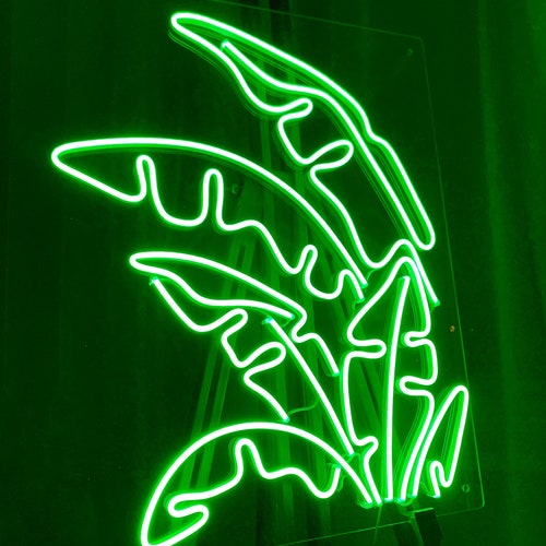 Beach Sunset LED Neon Sign Palm and Waves Tropical Decor - Etsy