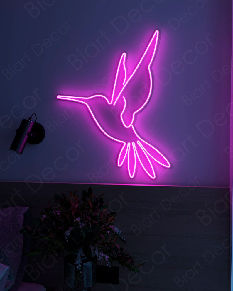 Neon Sign Hummingbird, Led Neon Sign Colibri, Custom Neon Sign - Etsy