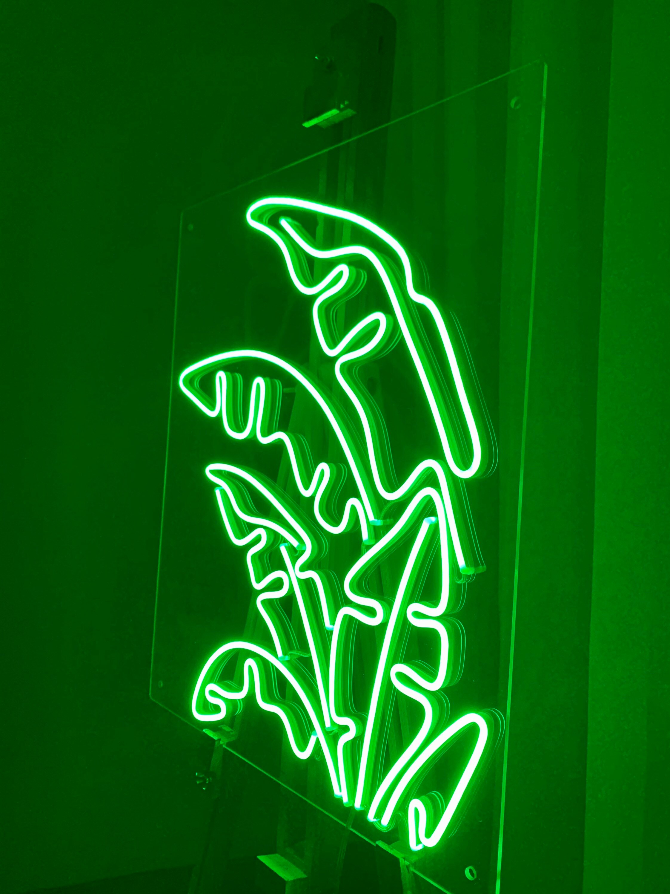 Neon Sign Tropical Leaves | Etsy