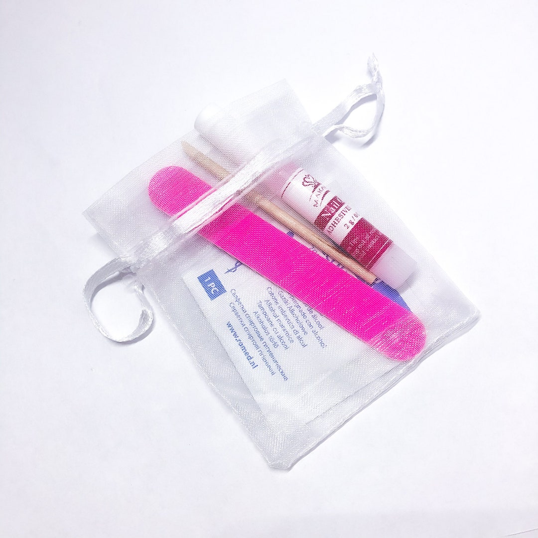 APPLICATION PREP KIT for Press on Nails Contents: Nail Glue, Nail File ...