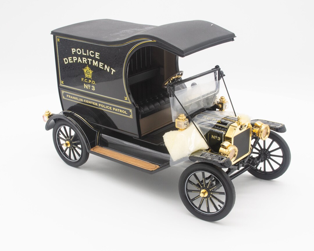 Vintage Ford Model T Police Wagon, Franklin Mint, Diecast, 1/16th Scale ...