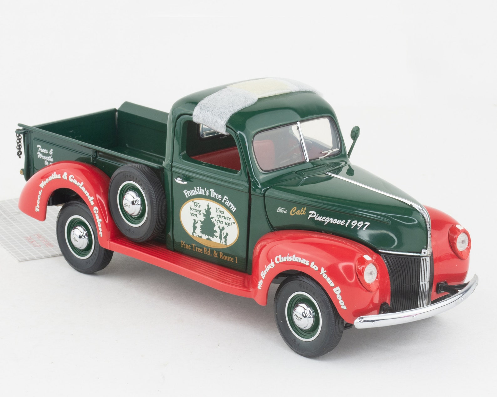 1997 Franklin Mint Christmas Truck-1940 Ford-diecast 1/24th Scale - Etsy