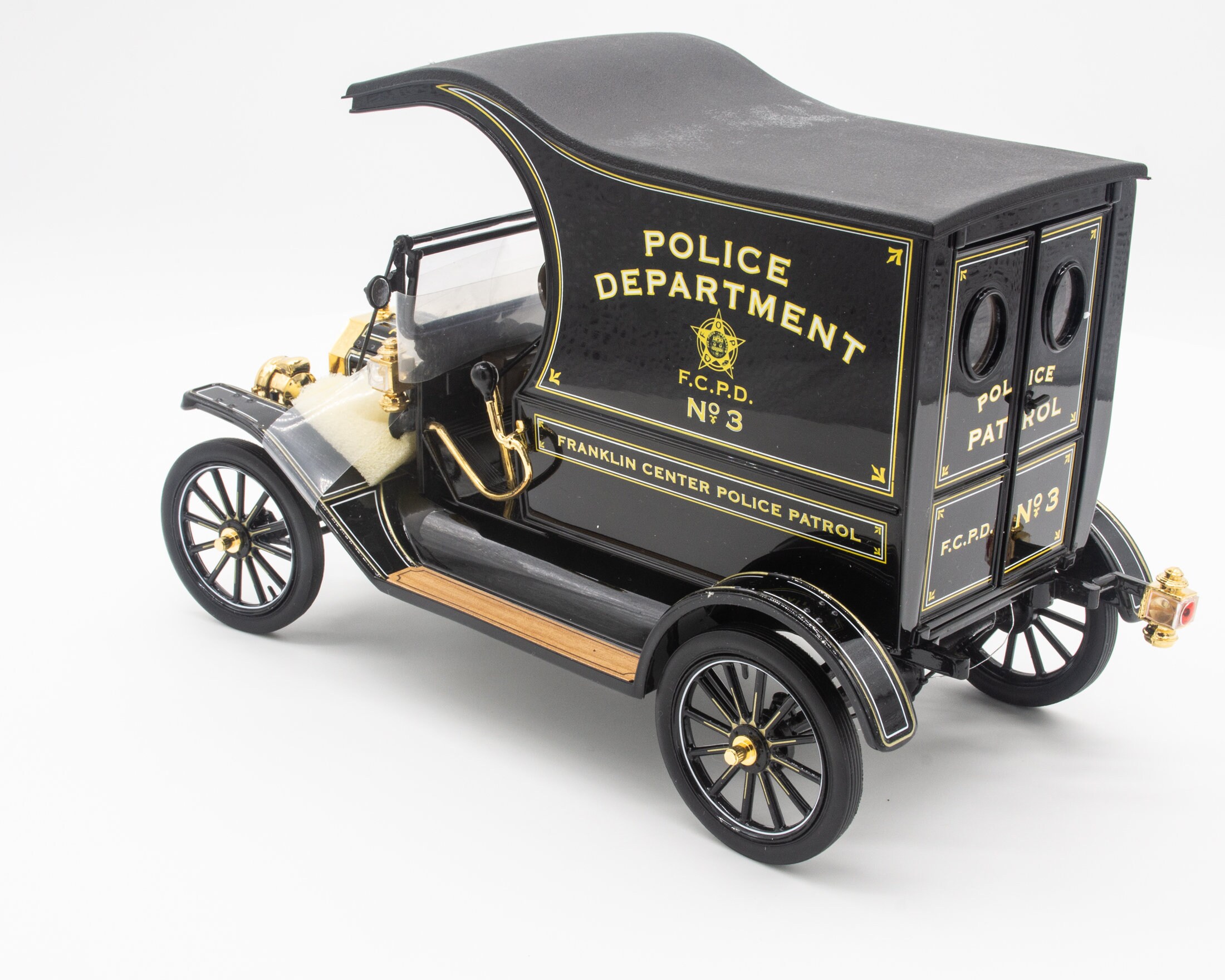 Vintage Ford Model T Police Wagon, Franklin Mint, Diecast, 1/16th Scale ...