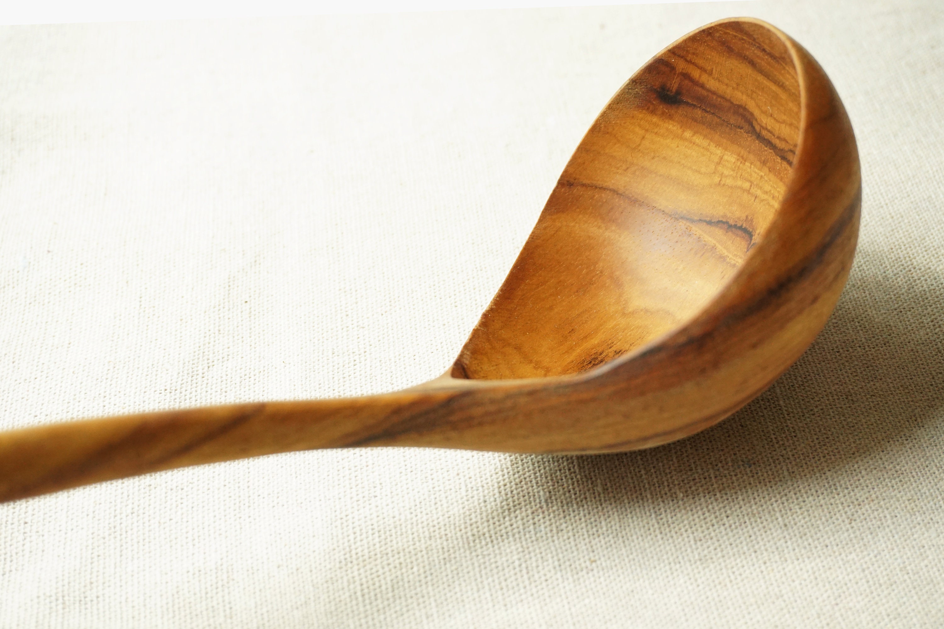 LARGE Ladle 15 Inch - Golden Teak | Handmade Wooden Cooking Utensils ...