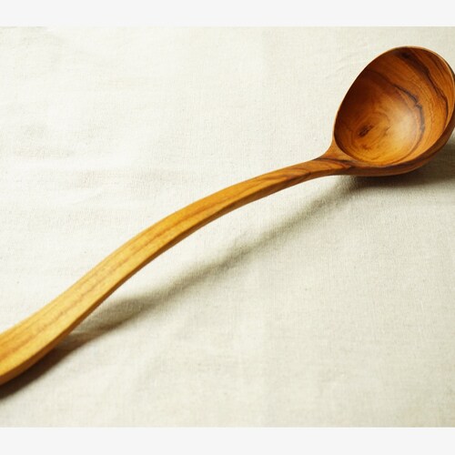 LARGE Ladle 15 Inch Golden Teak Handmade Wooden Cooking - Etsy